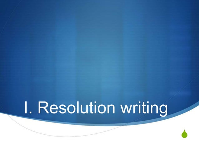 KCL MUN Introduction to Resolution Writing (18/10/2011) | PPT