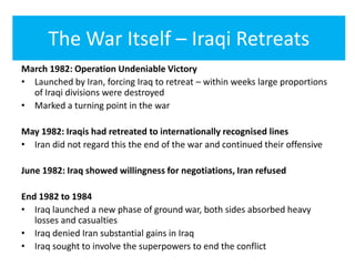 KCL MUN 2012-03-06 Iran-Iraq War — Presentation | PPTX