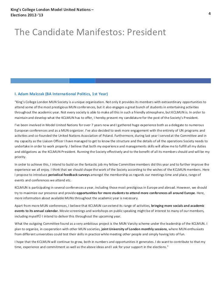 Political Party Manifesto Examples / Political parties enjoy ...