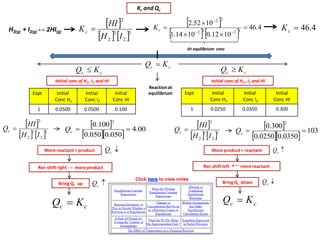 IB Chemistry Equilibrium constant, Kc and Reaction quotient, Qc. | PDF ...
