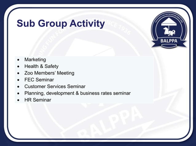 BALPPA Membership presentation to the Laser Tag Conference | PPT
