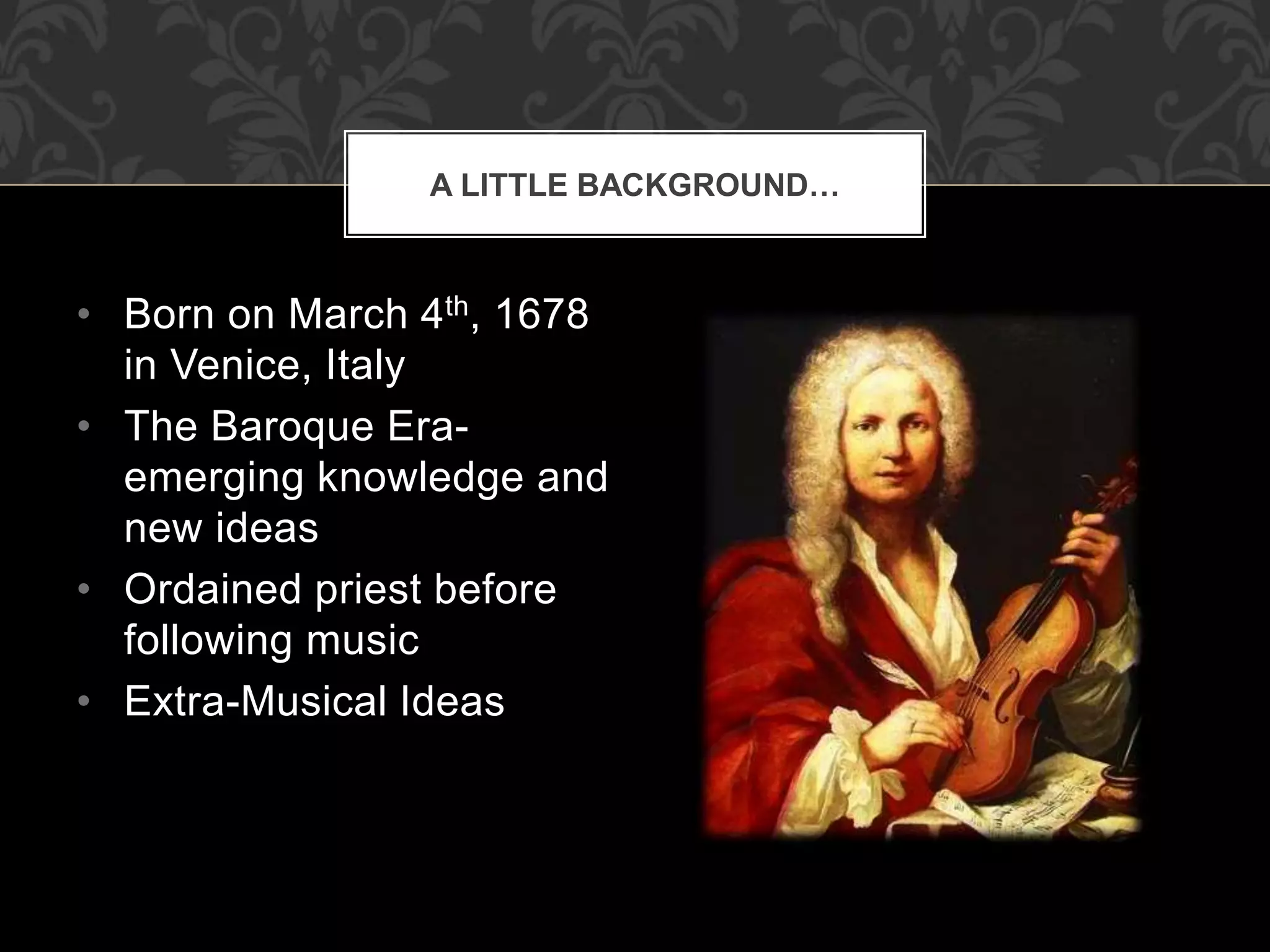 Vivaldi and the Baroque Era | PPT