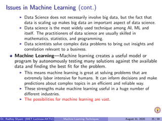 Introduction to Machine Learning | PPT