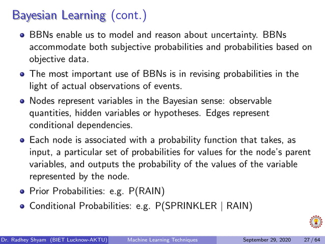 Regression, Bayesian Learning and Support vector machine | PDF | Computing | Technology & Computing