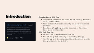 KCSA Kubernetes and Cloud Native Security Associate Exam Preparation | PDF