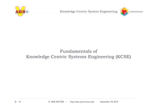 Knowledge Centric Systems Engineering | PPT