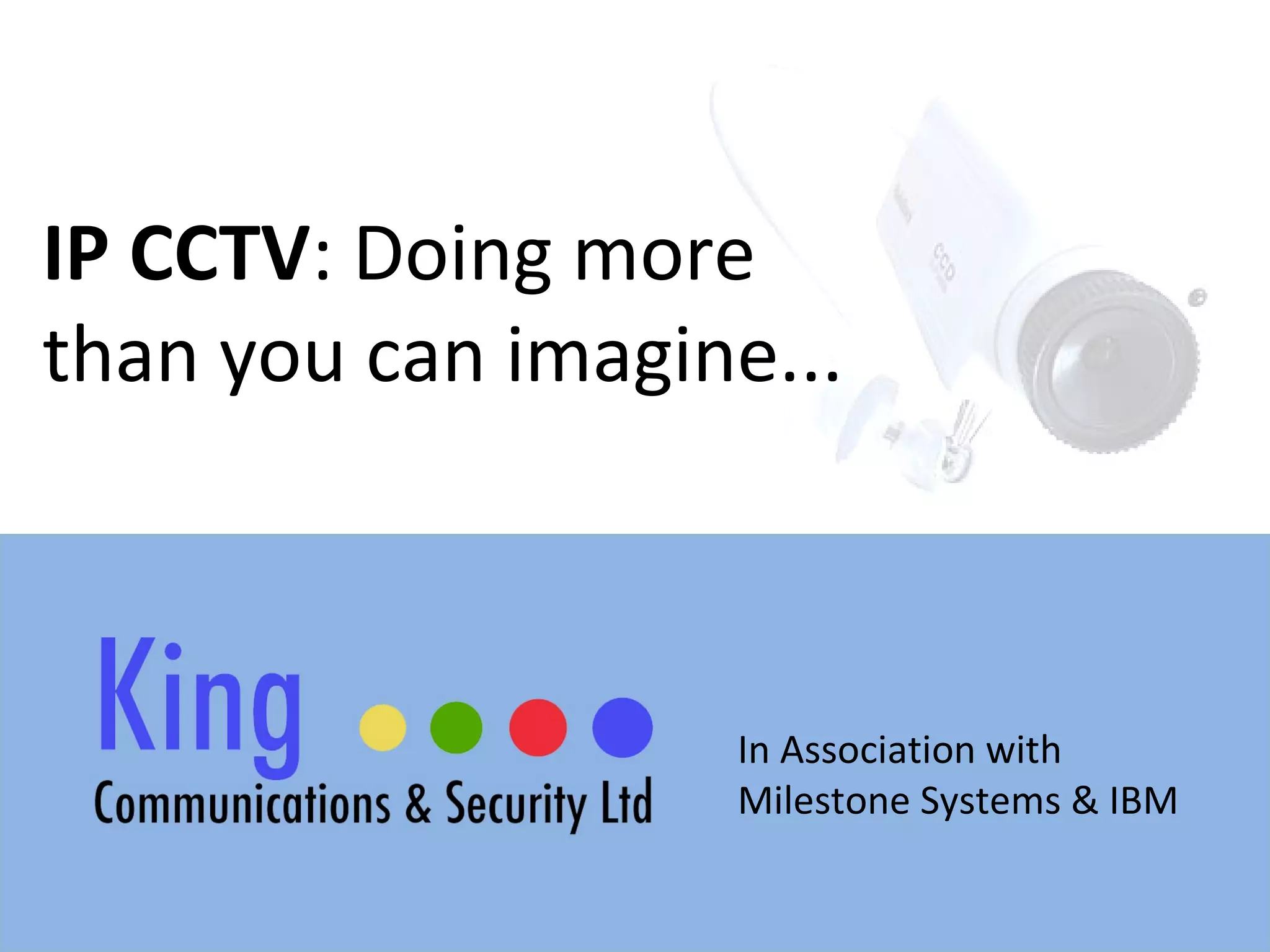 IP CCTV Introduction | PPT