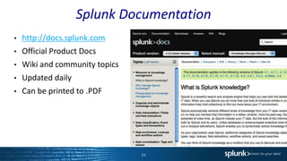 Getting Started with Splunk Enterprise | PPTX