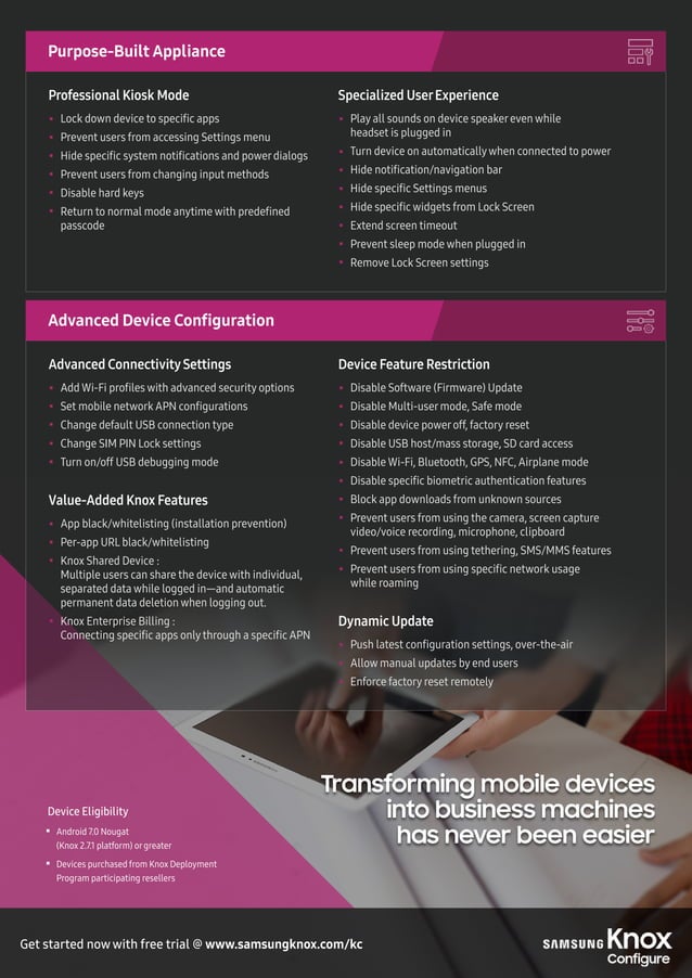 Samsung Knox Configure: Understanding the Features | PDF | Smartphones | Consumer Electronics