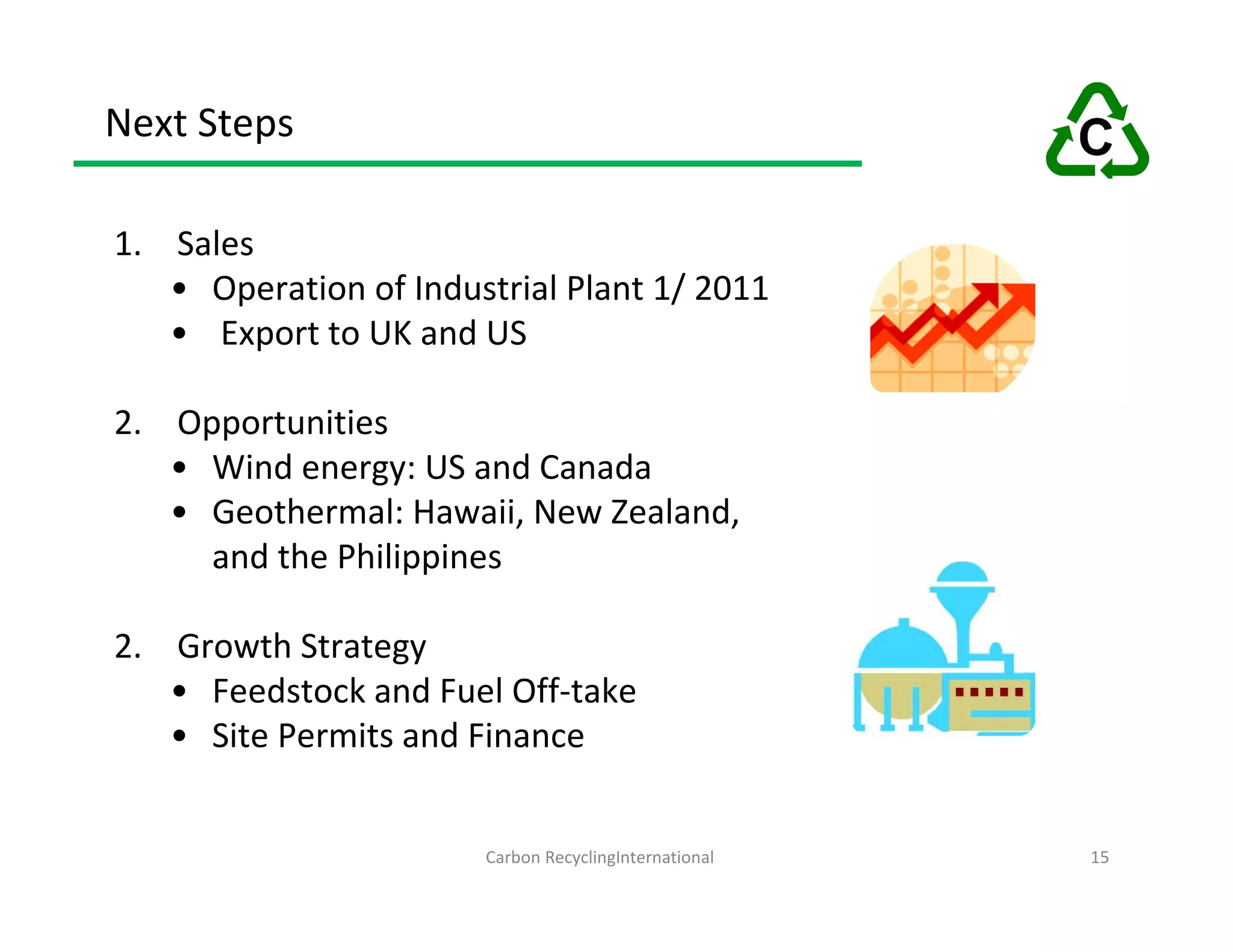 Making Renewable Fuel by Carbon Recycling - KC Tran - Carbon Recycling ...