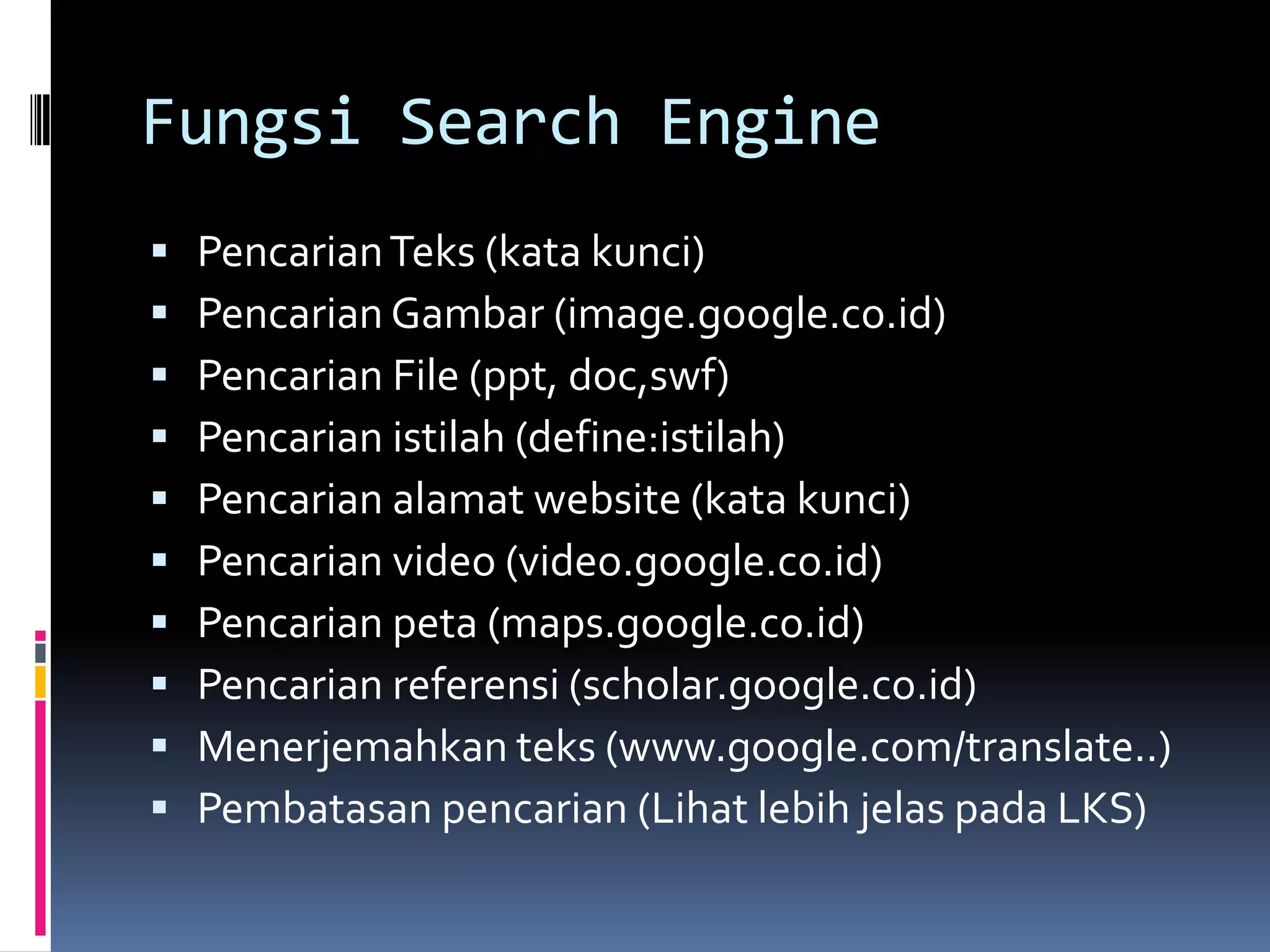 Kd 4 menggunakan webbrowser n search engine | PPTX