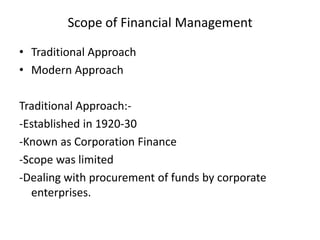 Approaches to finance functions | PPTX