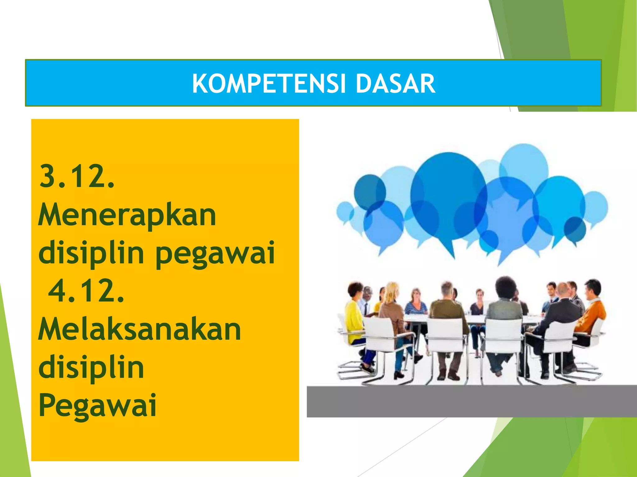 Kd 12 materi disiplin pegawai | PPT