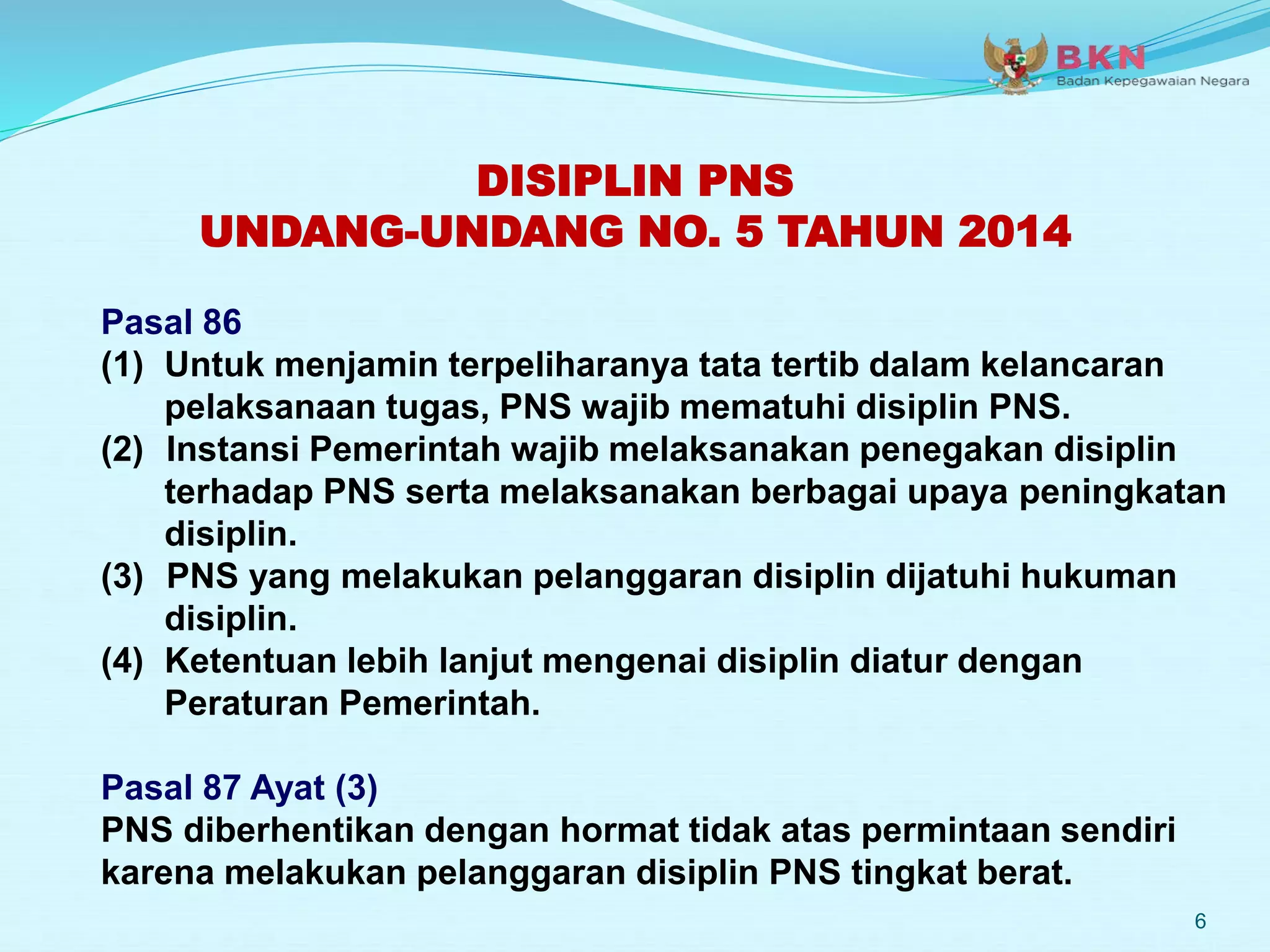Kd 12 materi disiplin pegawai | PPT