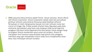 Kd15 menganalisis struktur penyimpanan pada rdbms | PPTX