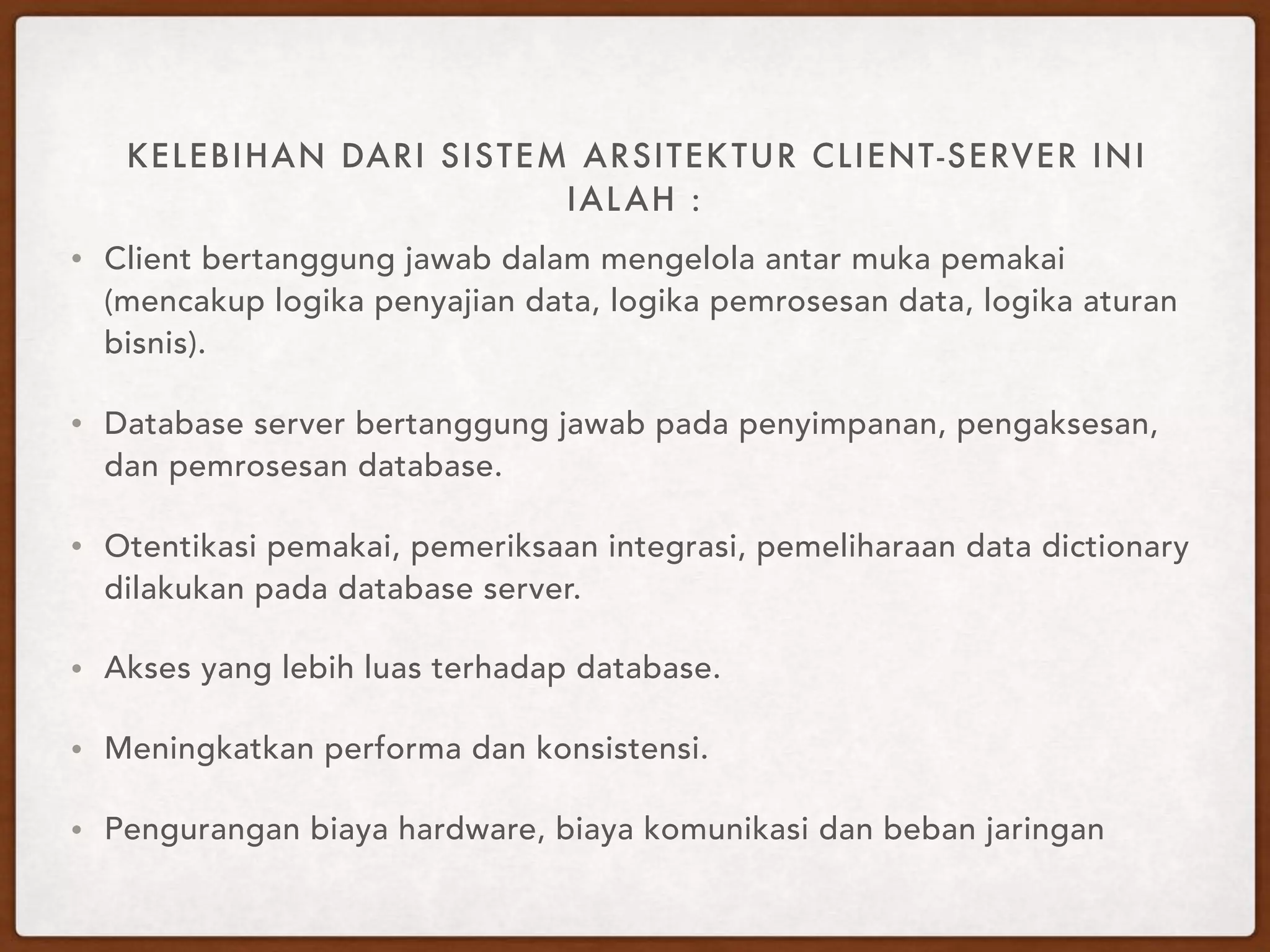 Basis Data Client-Server | PDF