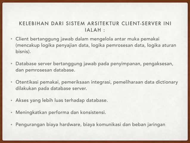 Basis Data Client-Server | PDF