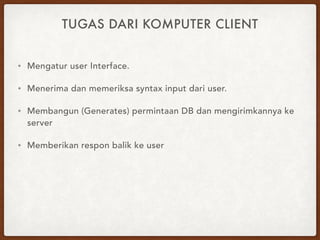 Basis Data Client-Server | PDF