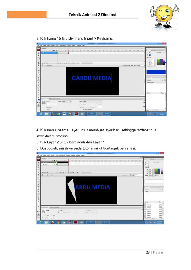 Kd 3.3 memahami teknik animasi tweening | PDF