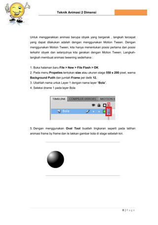 Kd 3.3 memahami teknik animasi tweening | PDF