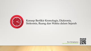 KD 3.1 Konsep Berfikir Kronologis, Diakronis, Sinkronis, Ruang dan ...