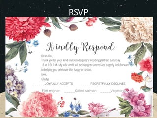 INVITATION LETTER for xi grader English subject | PPTX