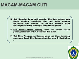 KD 3.16 CUTI PEGAWAI | PDF