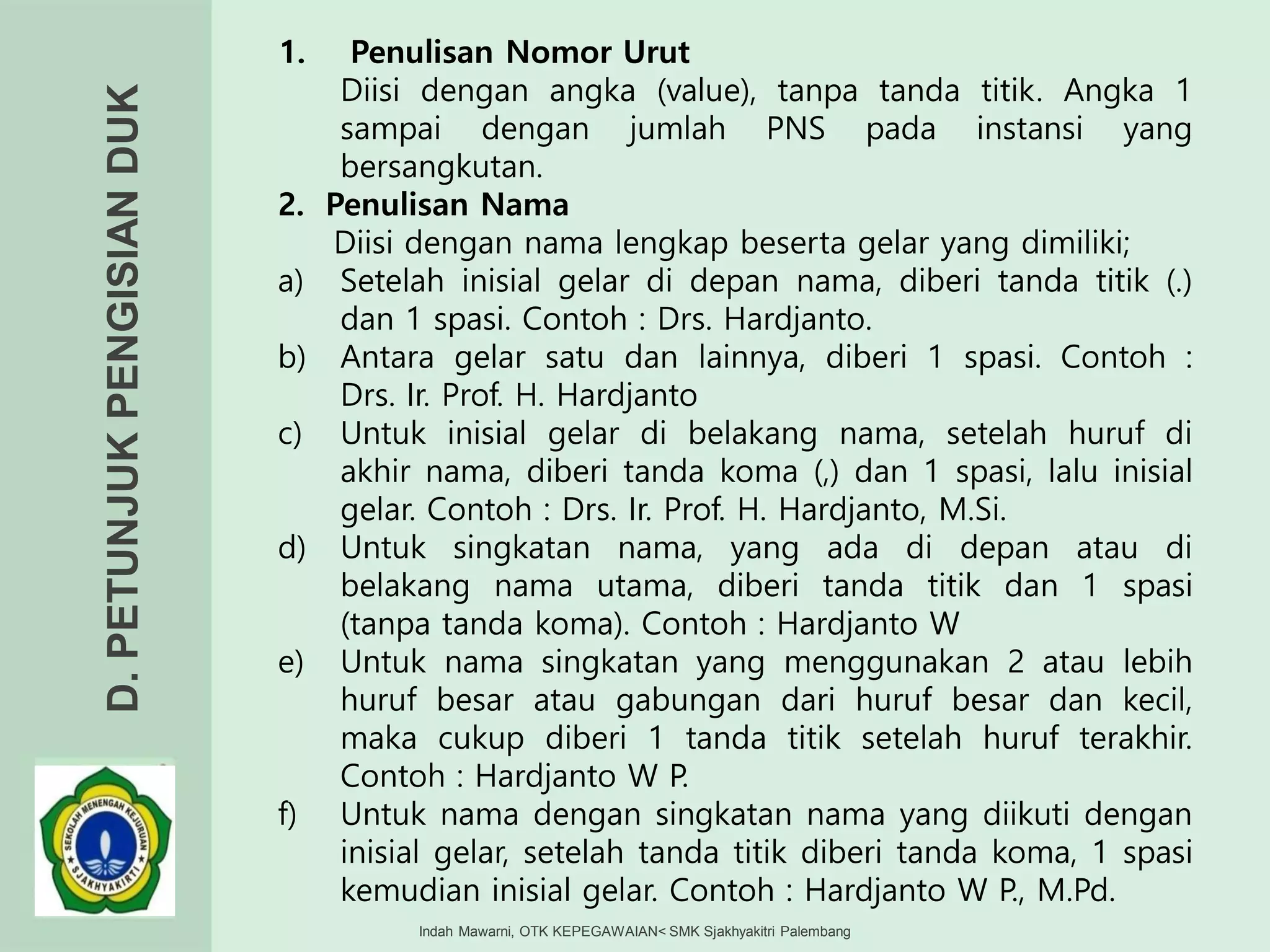 KD 3 7 DAFTAR URUT KEPANGKATAN (DUK) | PDF