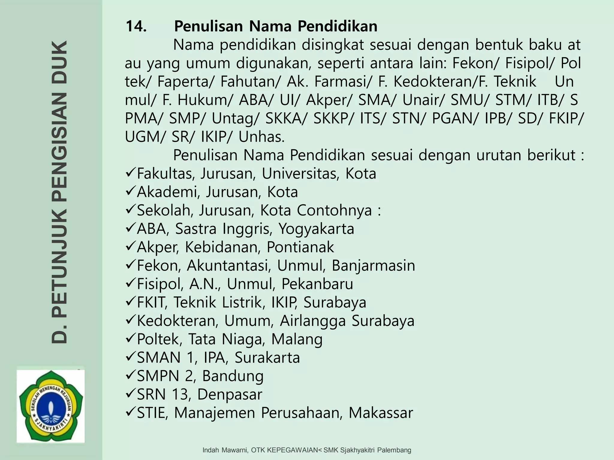 KD 3 7 DAFTAR URUT KEPANGKATAN (DUK) | PDF