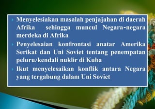 menjelaskan peranan dan tujuan pbb | PPTX