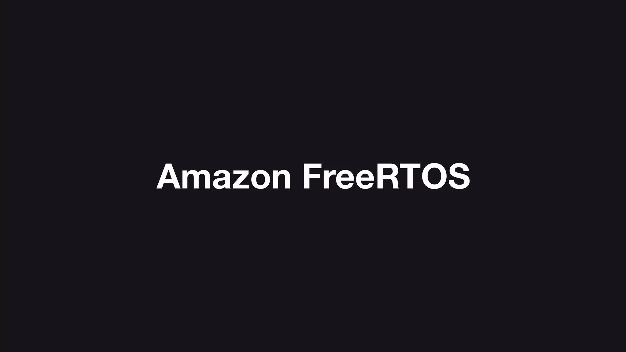 사물 인터넷을 위한 AWS FreeRTOS 소개 | PPT | Free Download