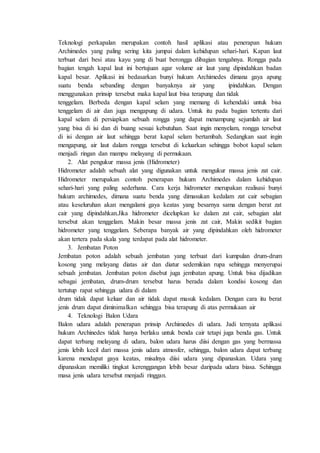 Fluida Statis SMA | DOCX