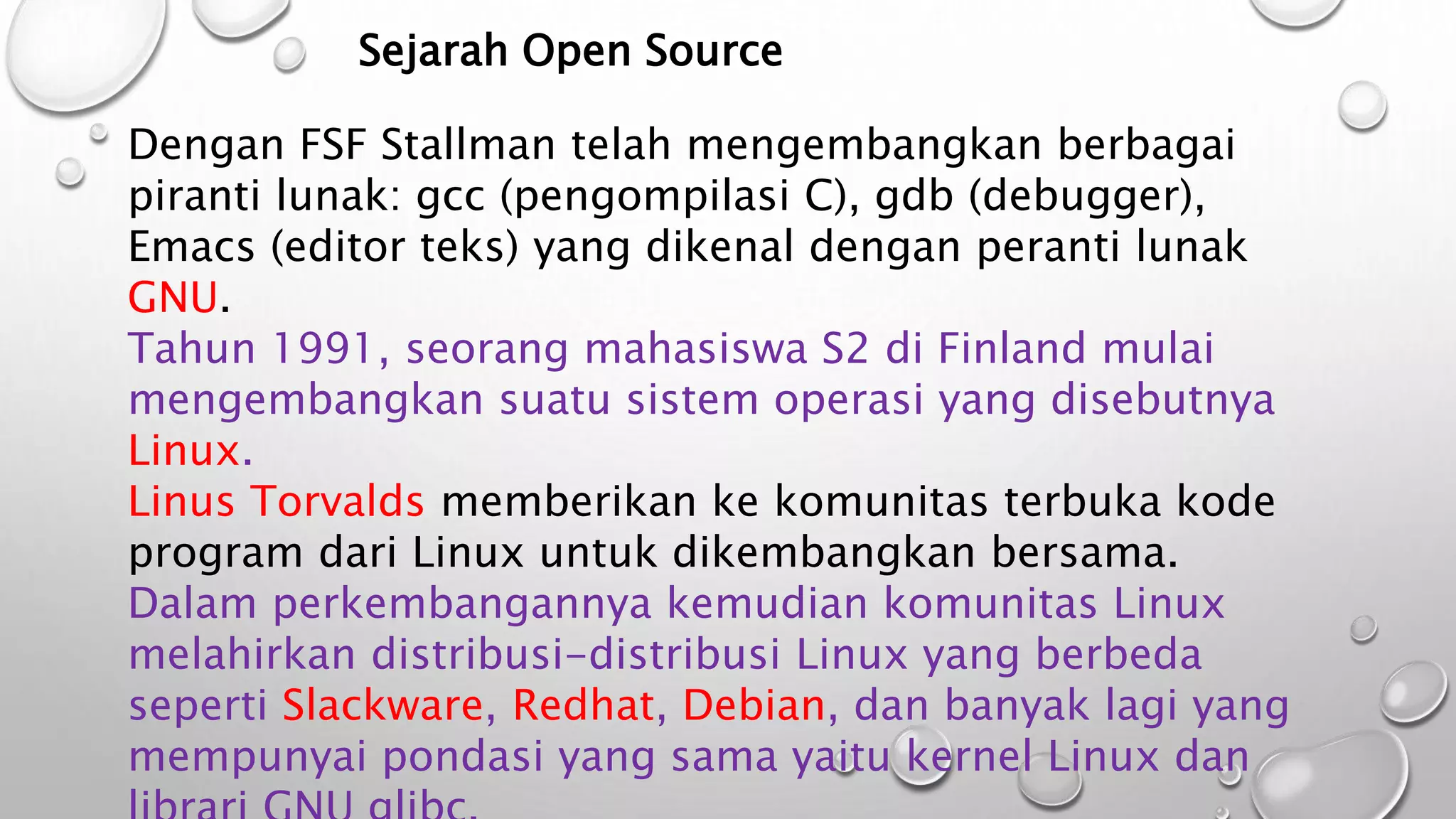 Perkembangan Sistem Operasi Open Source | PPT Perkembangan Sistem Operasi Open Source | PPT