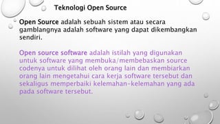 Perkembangan Sistem Operasi Open Source | PPT