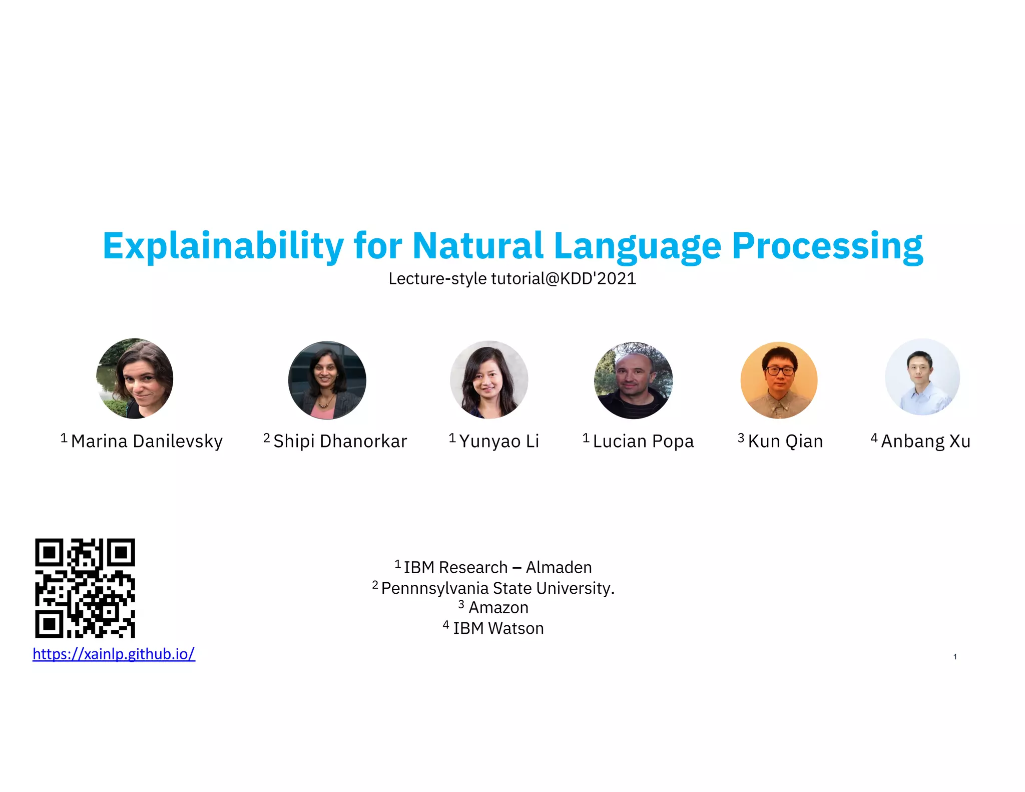 Explainability for Natural Language Processing | PDF