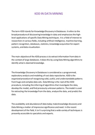 KDD assignmnt data.docx