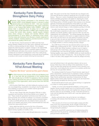 Ky Milk Matters January February 2021 | PDF