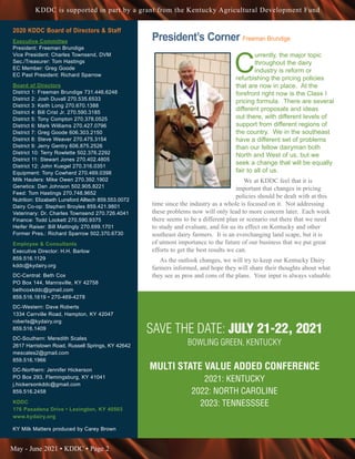 KY Milk Matters May/June 2021 | PDF