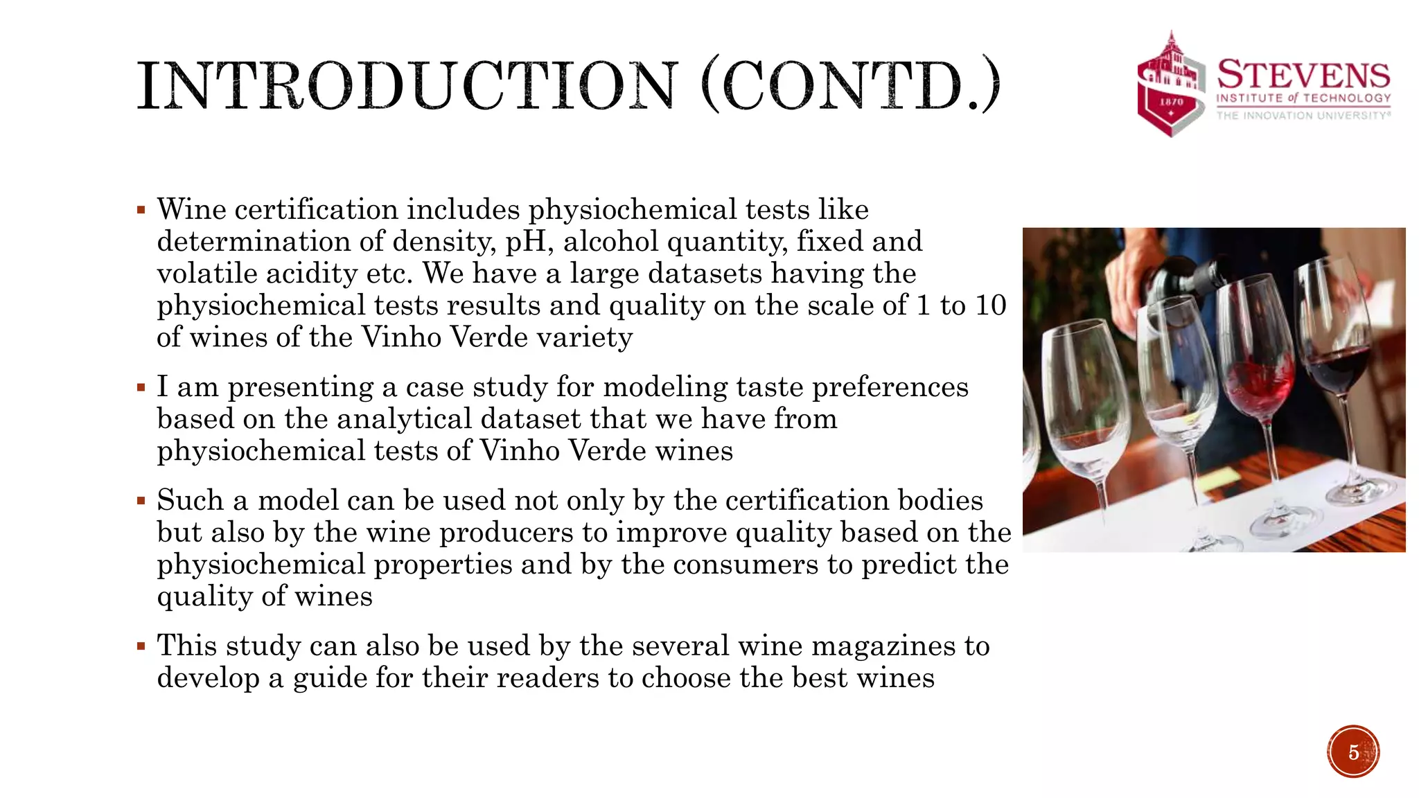 Predicting wine quality using data analytics | PPTX