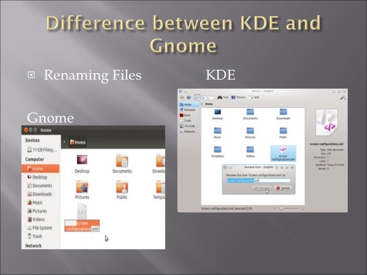 Kde And Gnome Comparison