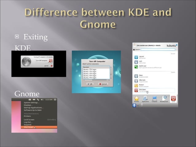 Kde and gnome comparison | PPT