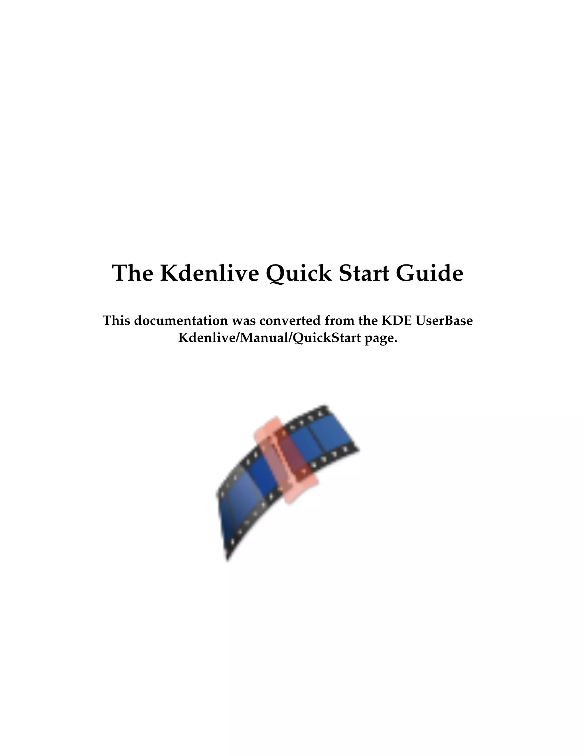 Kdenlive | PDF