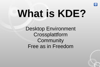 Kde Presentation | PPT