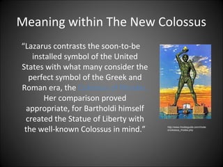 The New Colossus | PPT