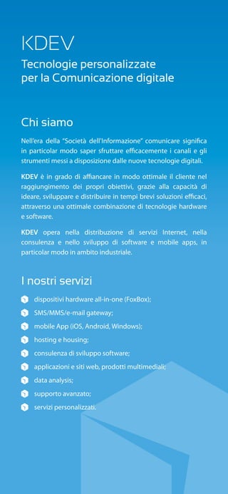 KDEV mobile solutions ITA | PDF | Email | Internet