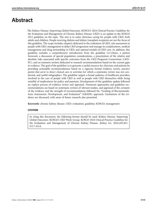 KDIGO-2024-CKD-ENFERMEDAD RENAL -- GUIA- | PDF