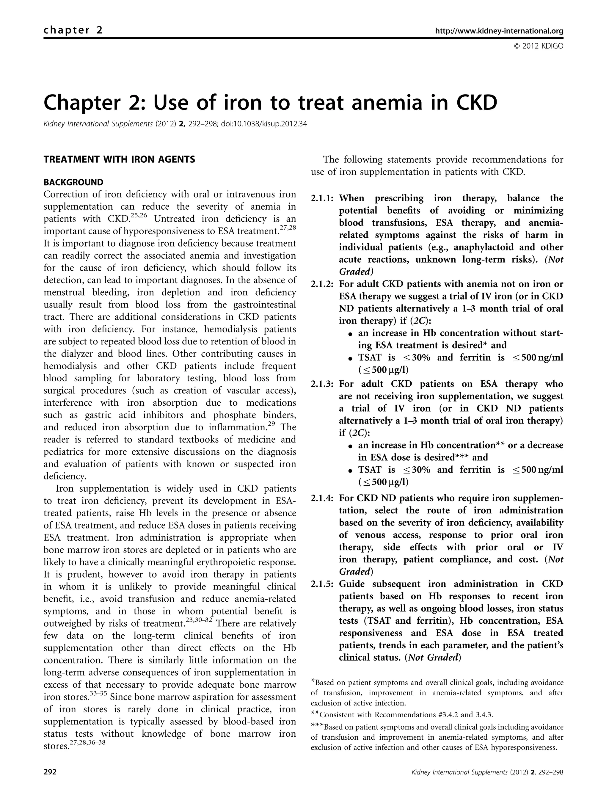 Kdigo anemia gl | PDF