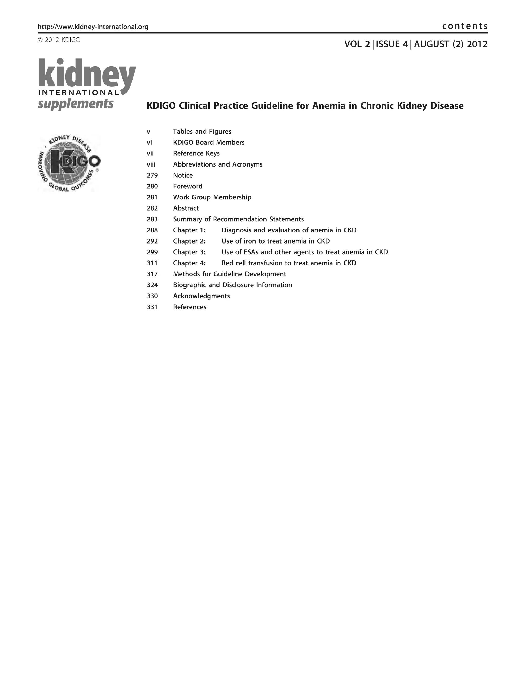 Kdigo anemia gl | PDF