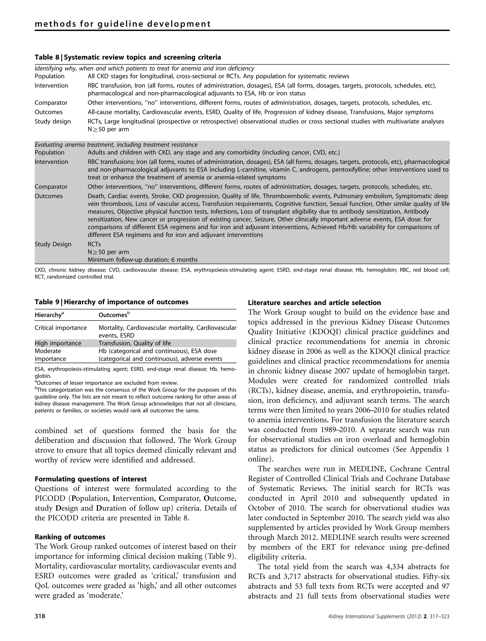 Kdigo anemia gl | PDF