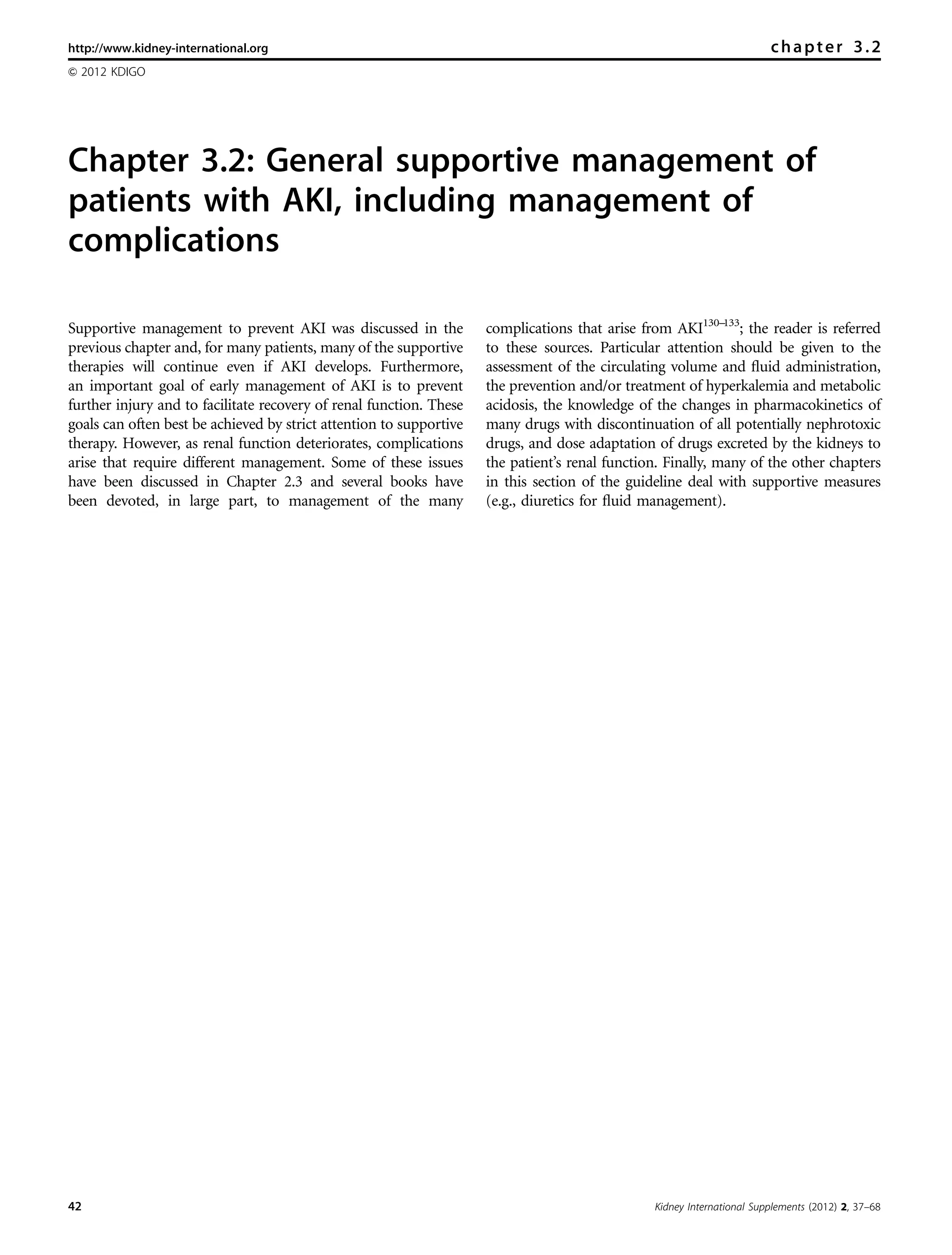 Kdigo aki guideline | PDF